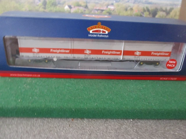 BACHMANN2 X FGA Freightliner Wagons Br Blue (Pre-Tops). Cat No.38-625 £ ...