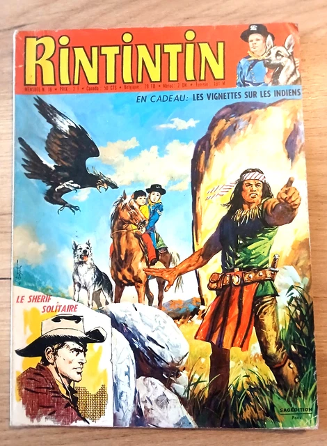 BD RINTINTIN N° 16 avec vignettes indiens + conquête du ciel SAGEDITION ...