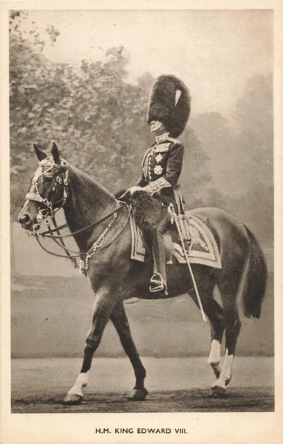 BRITISH ROYALTY - King Edward Viii On Horseback Wearing Busby Hat ...