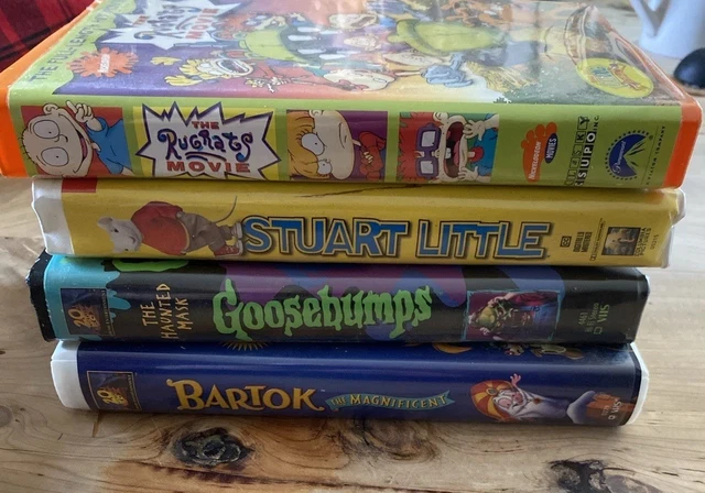 VHS LOT 4 Bartok, Goosebumps, Stuart Little, Rugrats Nickelodeon £13.51 ...