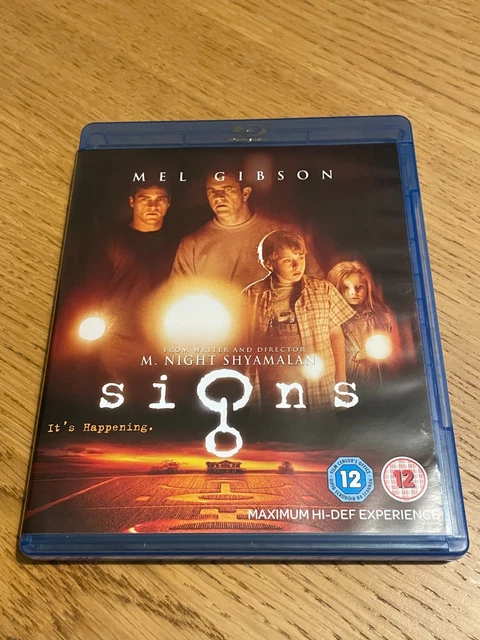 SIGNS BLU-RAY MEL Gibson M Night Shyamalan £3.49 - PicClick UK