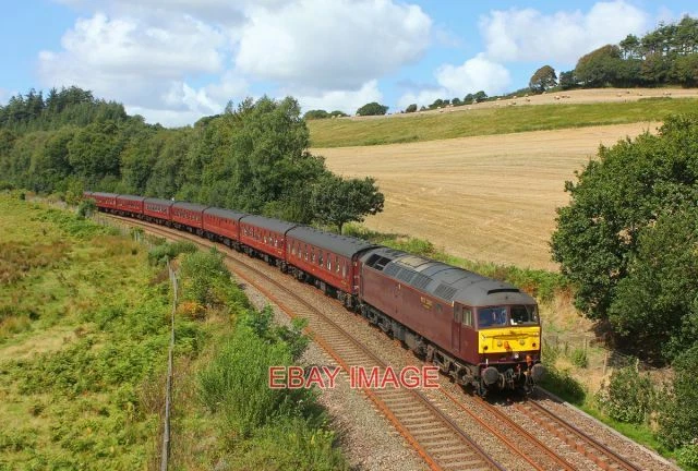 PHOTO CLASS 47 Train Passing Near Restormel Cornwall. 2019 £1.50 ...