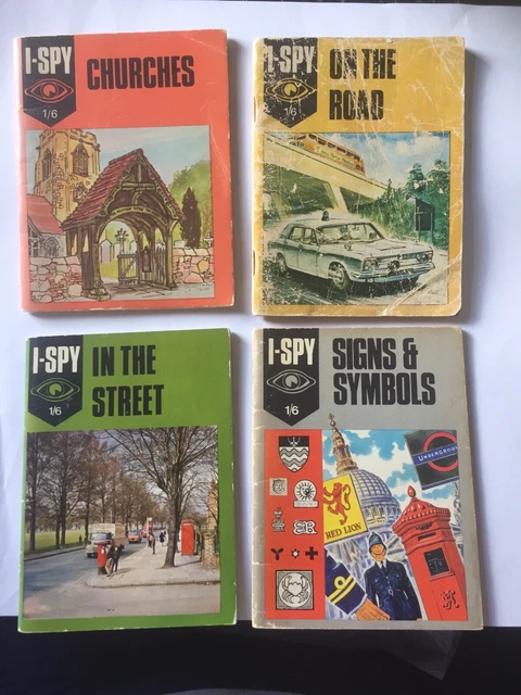 VINTAGE I-SPY SIGNS & Symbols - In The Street - On The Road - Churches ...