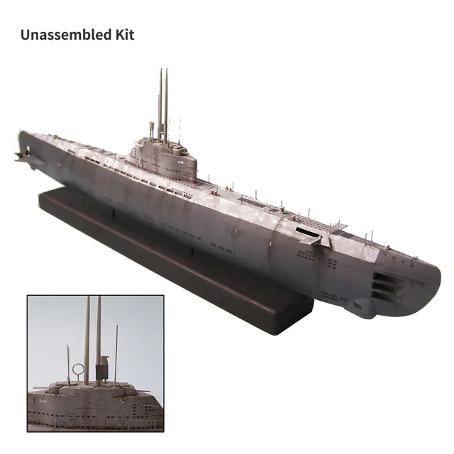 1:200 U-2536 U-BOOT Type XXI Submarine Paper Model DIY Model Kits Paper ...