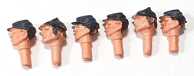 VINTAGE BRITAINS SWOPPET ACW 7th Cavalry Union Infantry Soldiers Heads ...