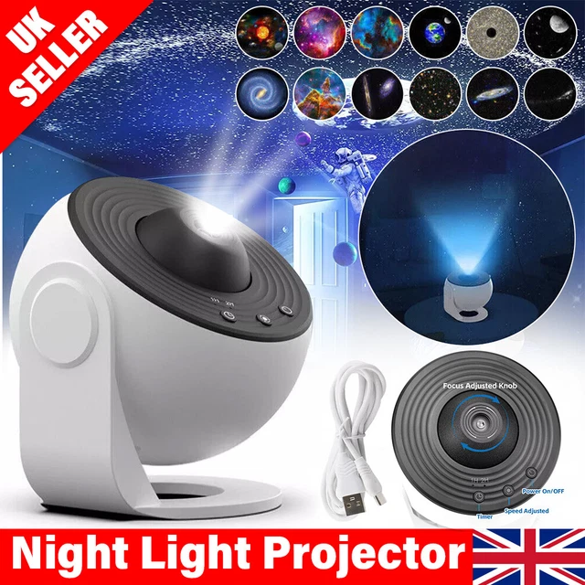 12IN1 ROTATING PLANETARIUM Galaxy Starry Sky Projector LED Night Light ...
