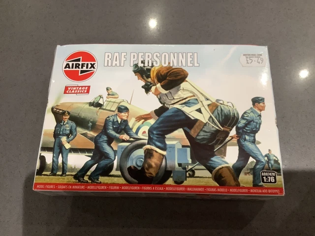 AIRFIX RAF PERSONNEL Model Set A00747V 1:78 1/78 Kit WWII Vintage ...