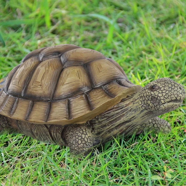 RESIN TURTLE FIGURINE for Decorative Garden Use Easy to Move and Place ...