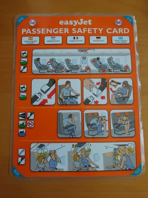 EASYJET BOEING 737-700 Apr-2001 Safety card £8.00 - PicClick UK