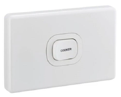 CLIPSAL C2000 COOKER MARKED SWITCH MECHANISM 32A 2-Pole 415V White ...