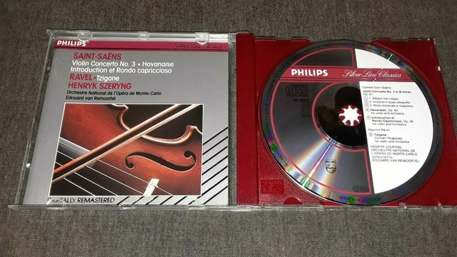 PHILIPS 420 887-2 ed1 Szeryng, violin: Saint-Saens, Ravel. FULL SILVER ...