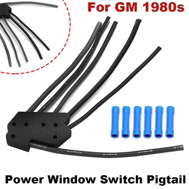 POWER WINDOW SWITCH Pigtail Connector Plug Wire For GM C10 Monte Carlo ...