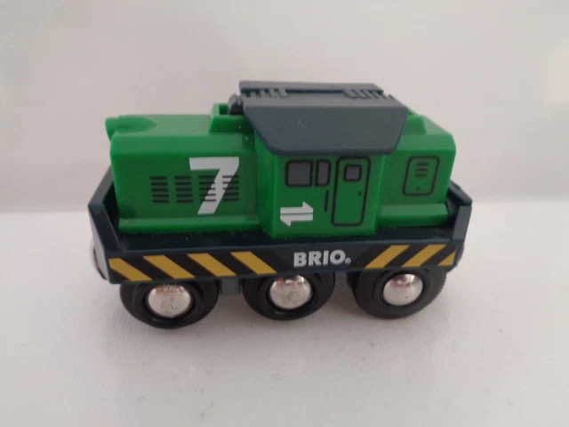 BRIO FREIGHT TRAIN Battery Motorised Engine 33214 for Wooden Track £10. ...