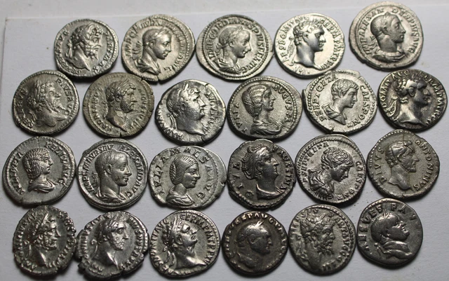 ANCIENT ROMAN SILVER coin Denarius Domitian Pius Faustina Hadrian ...