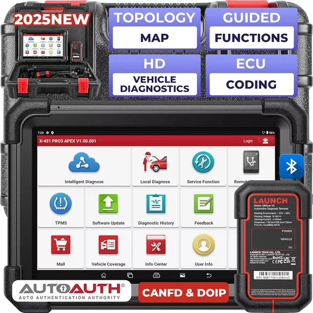 FERRARI PROFESSIONAL DIAGNOSTICS ECU Coding Topology Map Scanner PRO3 ...