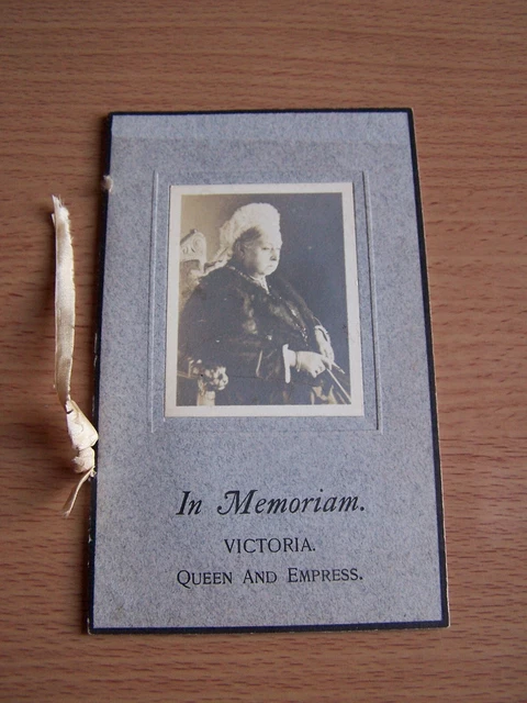 ORIGINAL IN MEMORIAM Card Victoria Queen & Empress 1901 Royalty Royal £ ...