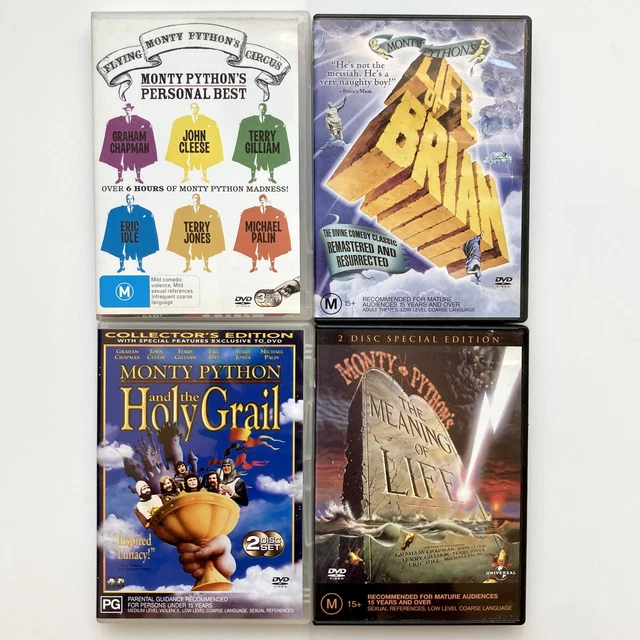 MONTY PYTHON DVD Lot: THE MEANING OF LIFE/LIFE OF BRIAN/HOLY GRAIL ...