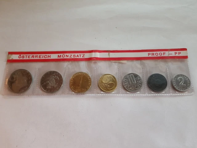 KMS KURSMÜNZENSATZ MÜNZSATZ Republik Österreich Austria 1978 - PP Proof EUR 5,00 - PicClick DE