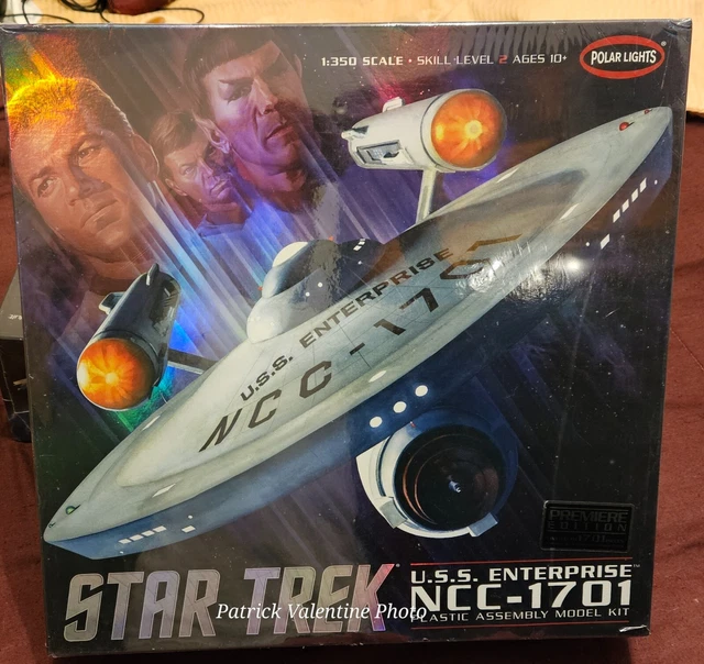 USS ENTERPRISE NCC-1701 PREMIUM MODEL, Polar Lights Model Kit (1/350 ...