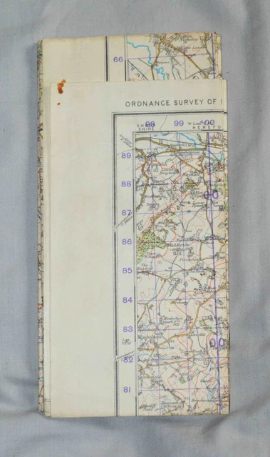 WW2 BRITISH ARMY Military Map c.1940, Ordnance Survey Sheet 81 ...
