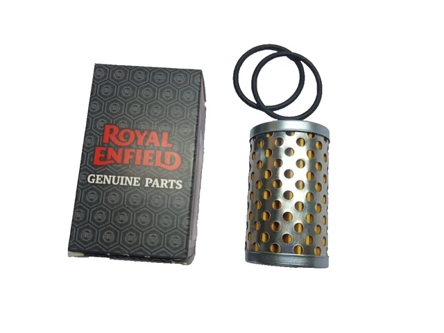 NEW ROYAL ENFIELD Oil Filter & O-rings #888414 Continental GT Bullet ...