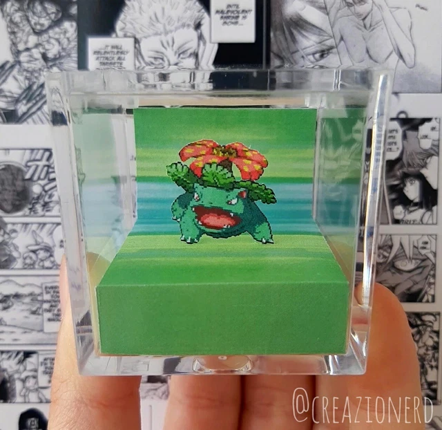 CUBE CUBO DIORAMA LIL PIXEL BOX POKEMON- Venusaur - EUR 15,00 - PicClick IT