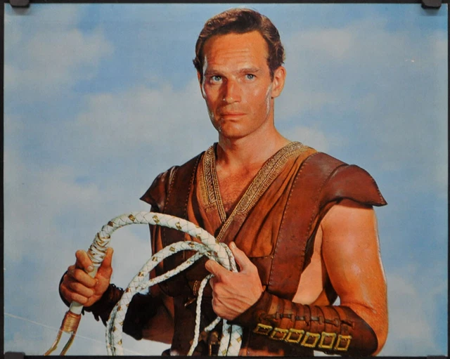 BEN-HUR 1959 ORIGINAL 16X20 Booster Carte / Still Charlton Heston Jack ...