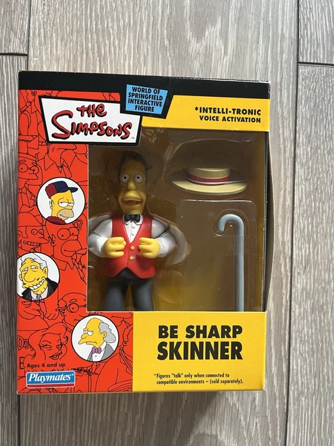 THE SIMPSONS PLAYMATES Be Sharp Skinner WOS Interactive Figure ...