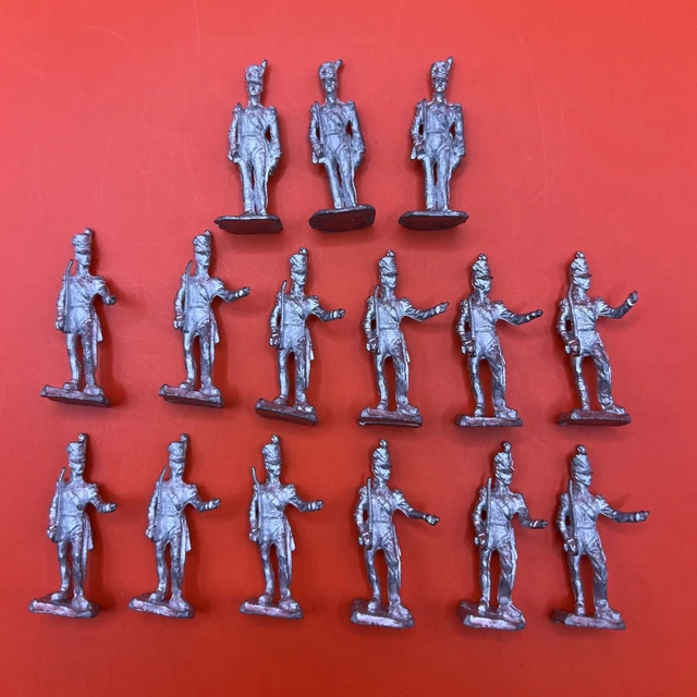 RARE VINTAGE NAPOLEONIC Soldiers War Military Metal Model Figure £26.24 ...