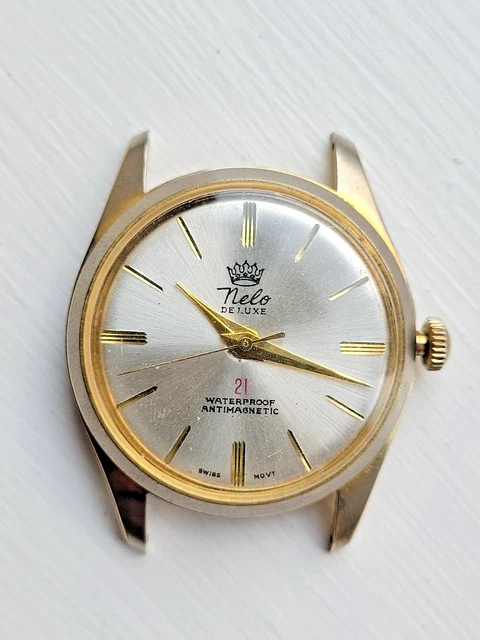 VINTAGE NELO DE Luxe Gents Mechanical Watch £16.00 - PicClick UK