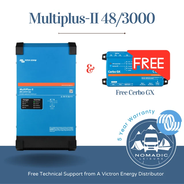 VICTRON MULTIPLUS-II 48/3000/35-32 230 V Wechselrichter Akku Ladegerät PMP482305010 EUR 1.091,53 ...