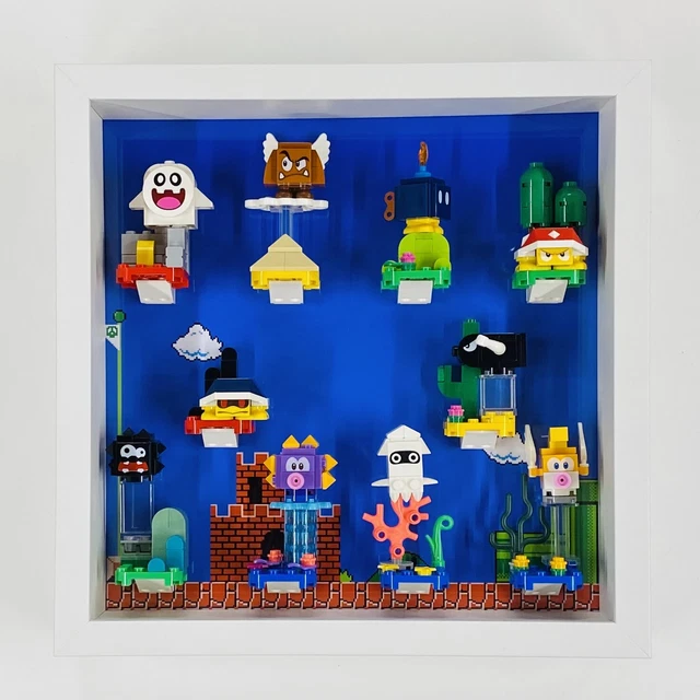 CORNICE DISPLAY CASE per minifigure LEGO® Super Mario Series 1 27 cm ...