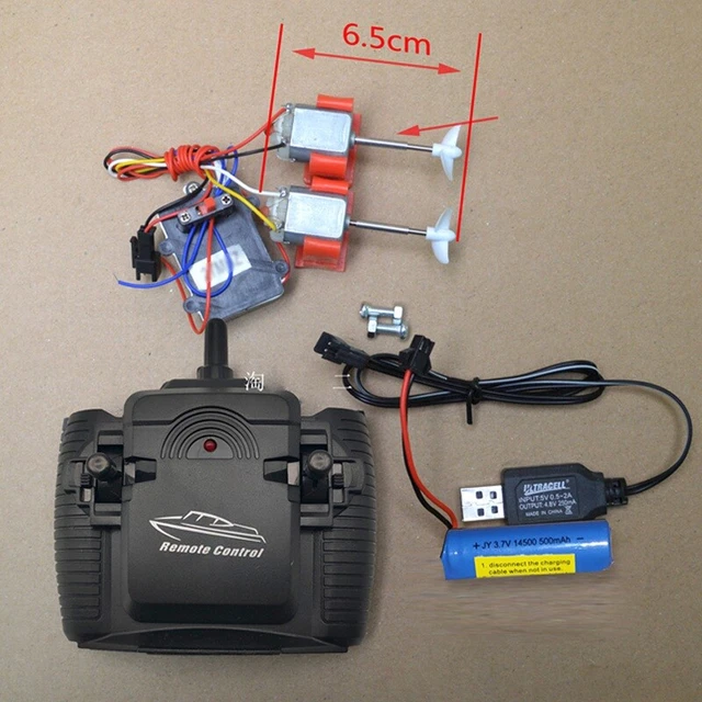 RC MODEL BOAT Kits Shaft+Bushing+Motor+Propeller+Controller+Receiver ...