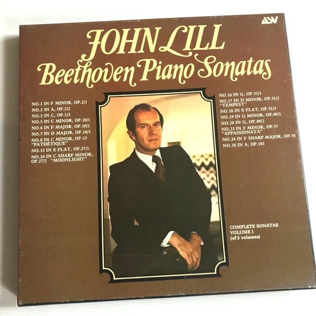 JOHN LILL - Beethoven Piano Sonatas Vol I - 6 LP Vinyl Box Set NM £25. ...