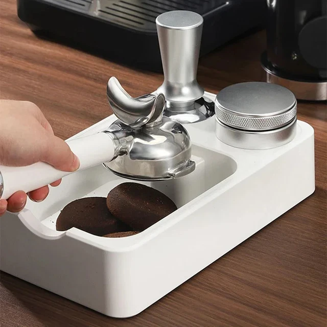 JAKESPECIAL – WHITE Coffee Tamper Station Stand with Knob Box EUR 55,19 ...