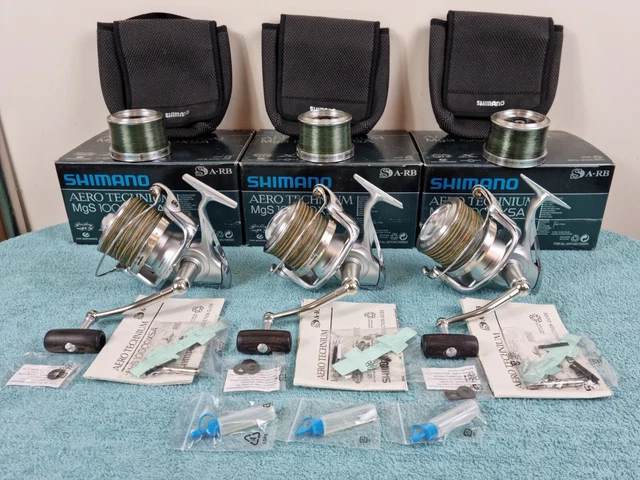 SHIMANO AERO TECHNIUM Mgs 10000 XSA fishing reels x3 £1,300.00 - PicClick UK