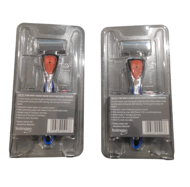 CIEN MEN SHARK 5 Blade Shaving System Razor Shaver x 2 genuine £9.99 ...