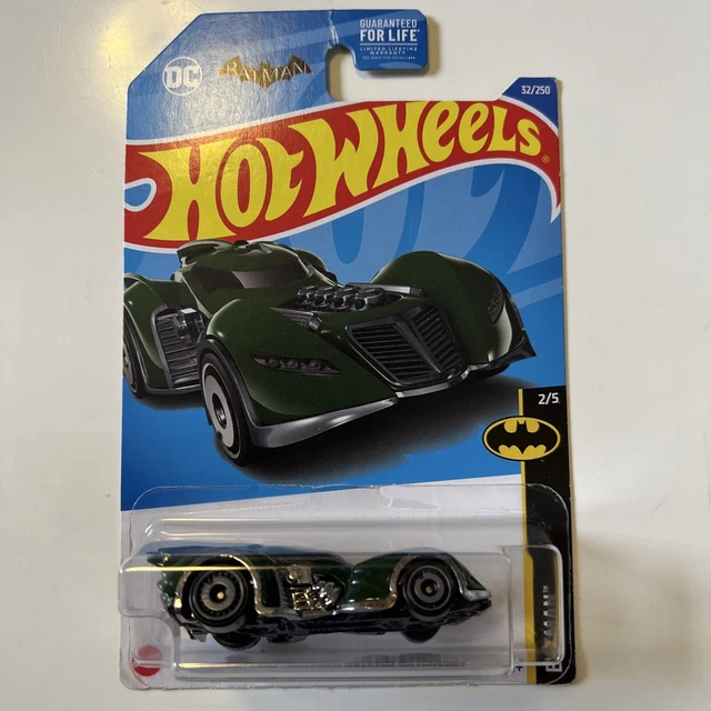 HOT WHEELS BATMAN:ARKHAM Asylum Batmobile verte #32 32/250 2022 Batman ...