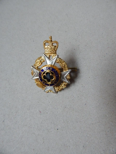 BRITISH ARMY CHAPLAIN Corps Officer's Cap Badge LB&B Q/C HA £50.00 ...