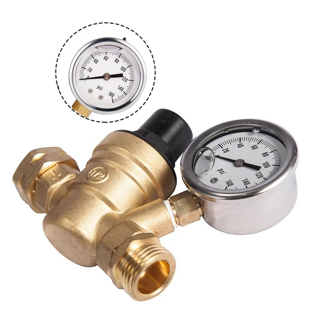 VANNE RÉGULATEUR DE pression d'eau en laiton pour camping-car tuyau de jardin r EUR 56,24 ...