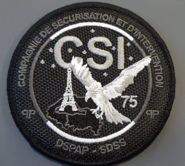 ÉCUSSON POLICE CSI gris ( obsolète) EUR 15,00 - PicClick FR