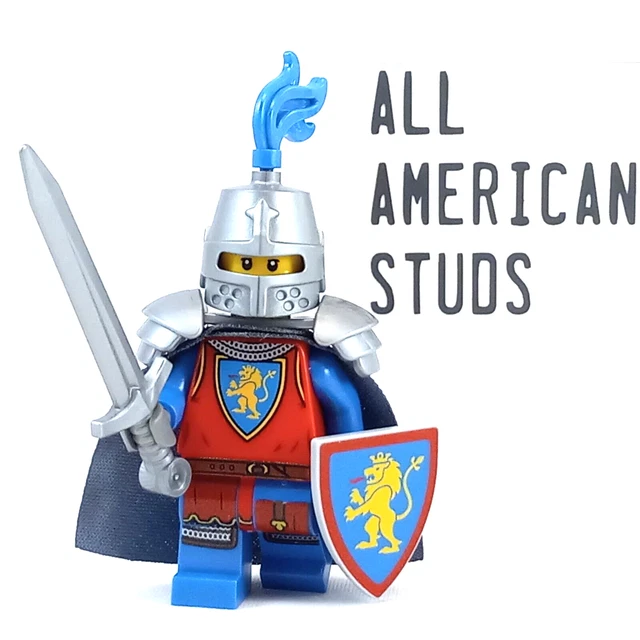 LEGO CASTLE LION Knight Minifigure Shield Medieval Armor 21325 Cape ...