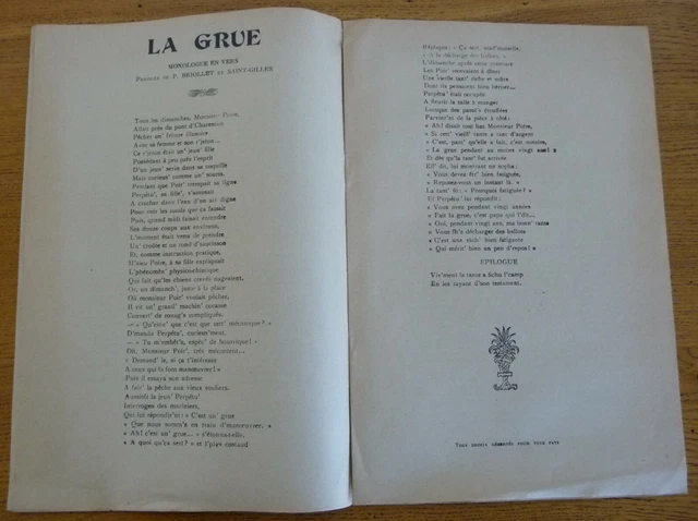 (HUMOUR) RECUEIL DE DOUZE MONOLOGUES et SCENES COMIQUES EUR 7,50 ...