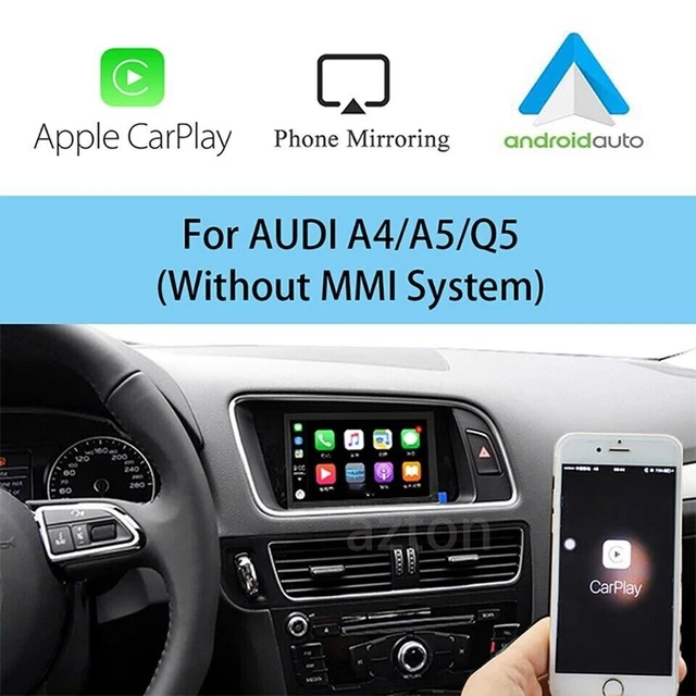 WIRELESS APPLE CARPLAY Android Auto Retrofit Kit Decoder For Audi A4 B8 ...