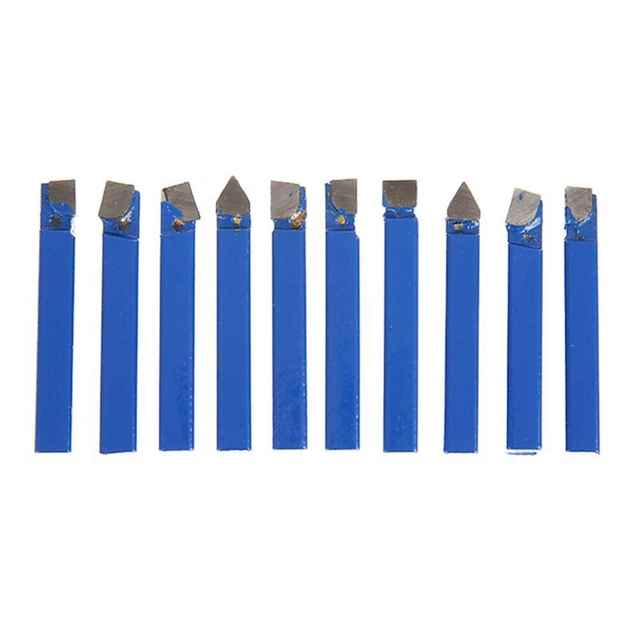 JEU D'OUTILS DE tournage pointe en carbure bleu 1/4 10 pièces pour ...
