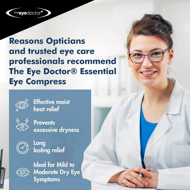 EYE DOCTOR MASK Hot Cold Dry Eyes Compress MGD Bag Blepharitis ...