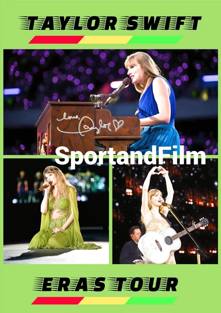TAYLOR SWIFT SIGNED Eras Tour Poster A2 and A3 Printed Signature £24.99 ...