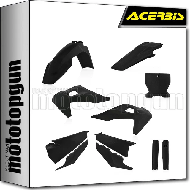 ACERBIS KIT COMPLETO Plastiche Nero Metal Husqvarna Fc 250 2021 21 2022 ...