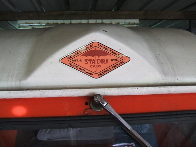 STA-DRI, TRACTOR CAB Roof Decal, (Fordson Super Dexta & Super Major ...