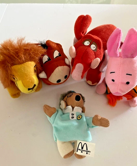 VINTAGE 1990S MCDONALDS DISNEY LION KING, Piglet, Womble TOYS HAPPY ...